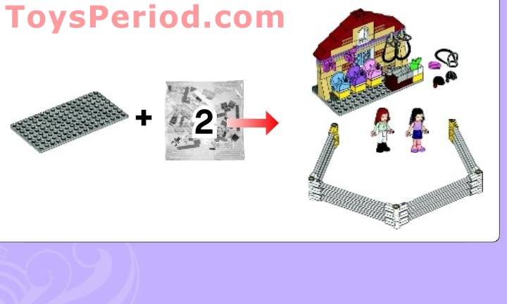 LEGO 3185 Summer Riding Camp Instructions and Parts List