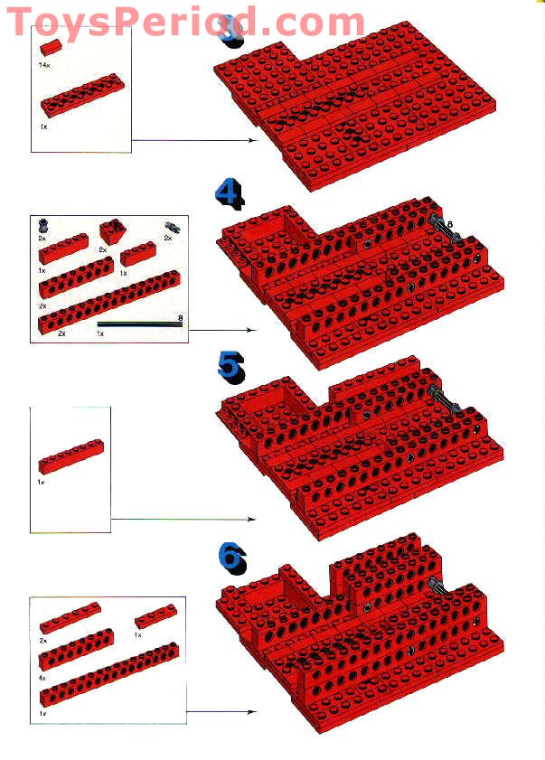 LEGO 955 Mobile Crane Instructions and Parts List