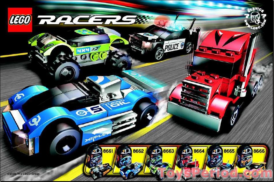 LEGO 4949 Blue and Yellow Racer (Polybag) Instructions and Parts List