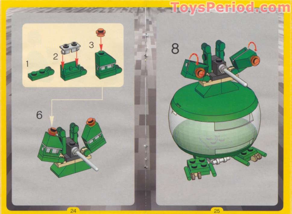 LEGO 4346-2 Robo Pod (Polybag) Instructions and Parts List