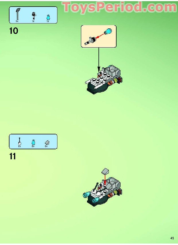 LEGO 7649 MT-201 Ultra-Drill Walker Instructions and Parts List