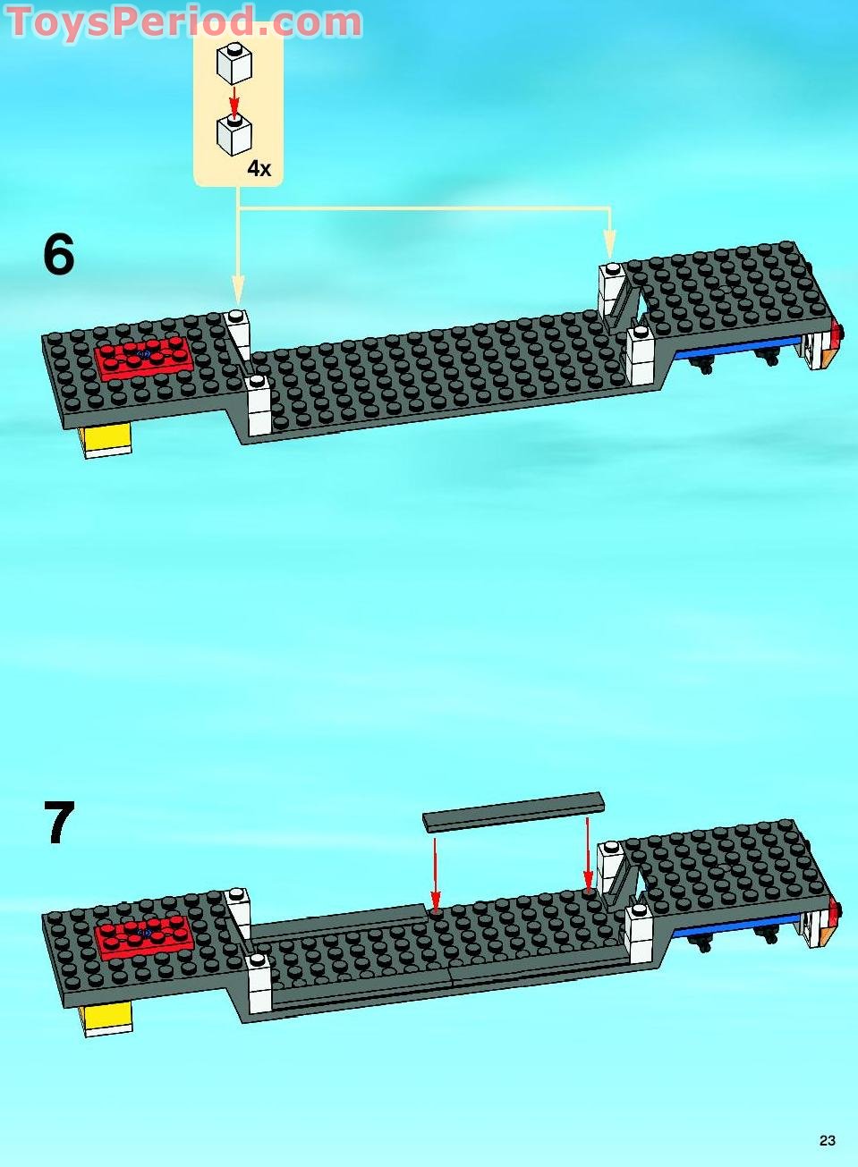 LEGO 7743 Police Command Center Instructions and Parts List