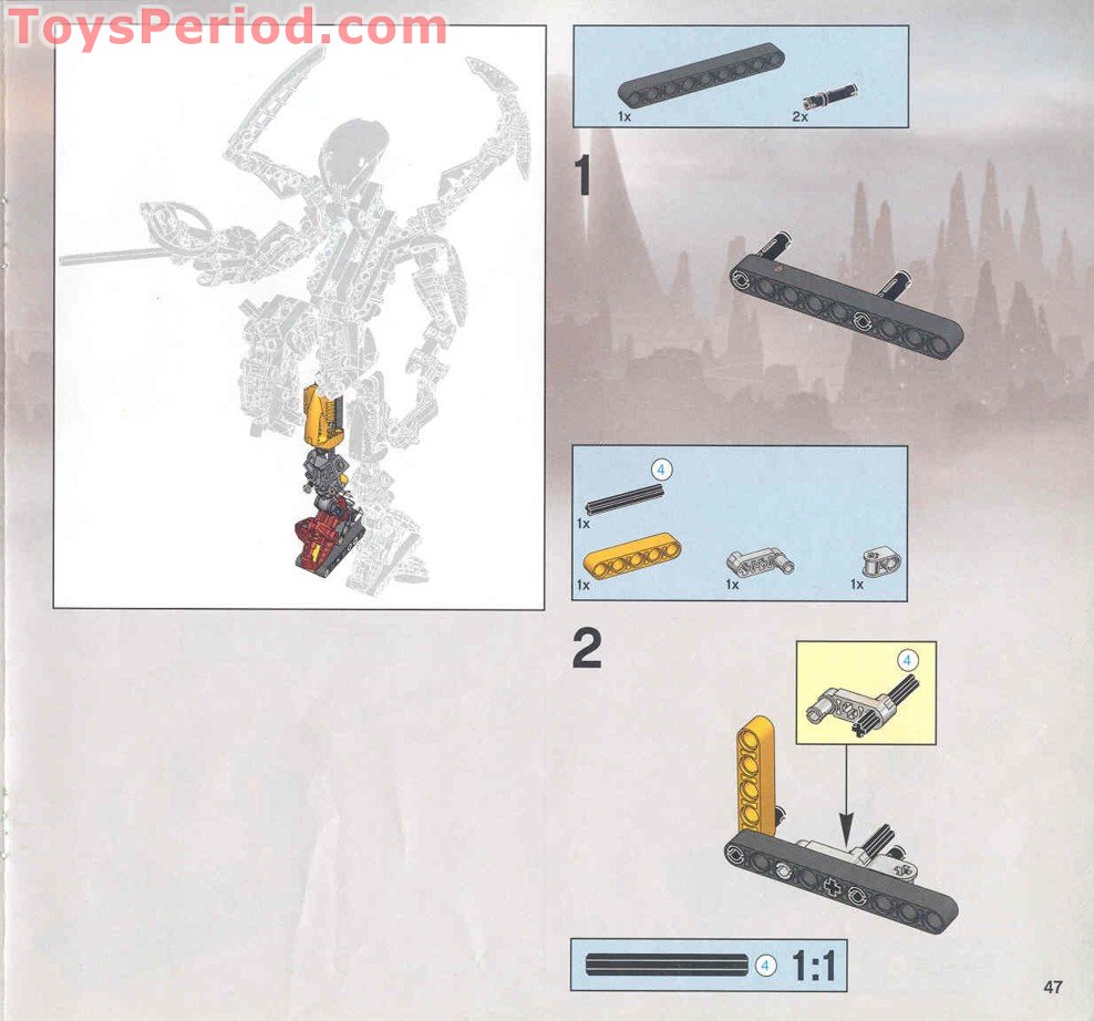 LEGO 8756 Sidorak Instructions and Parts List