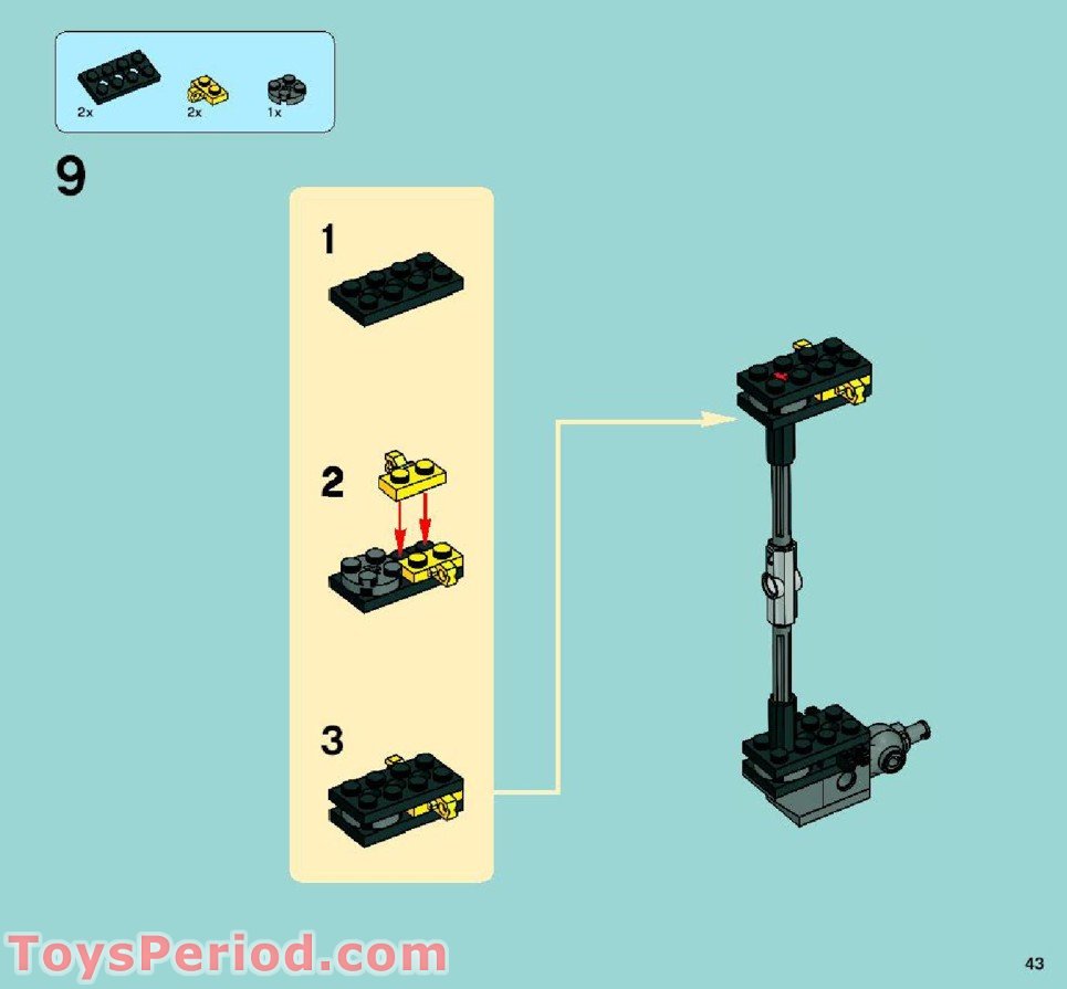 LEGO 8117 Storm Lasher Instructions and Parts List