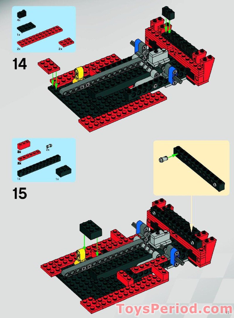 LEGO 8156 Ferrari FXX 1:17 Instructions and Parts List