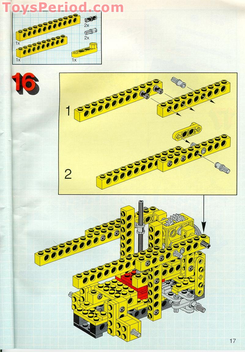 LEGO 8235 Front End Loader Instructions and Parts List