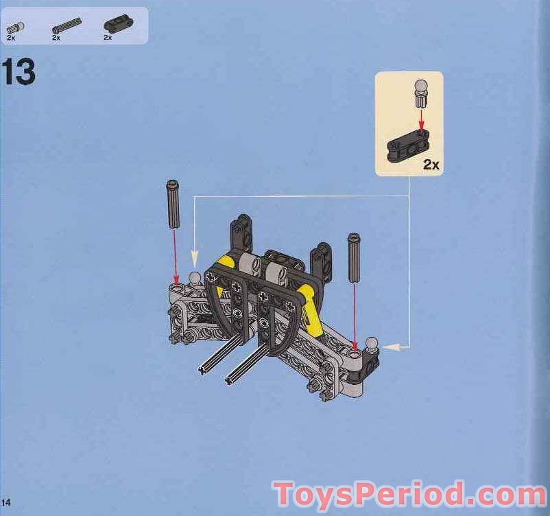 LEGO 8272 Snowmobile Instructions and Parts List