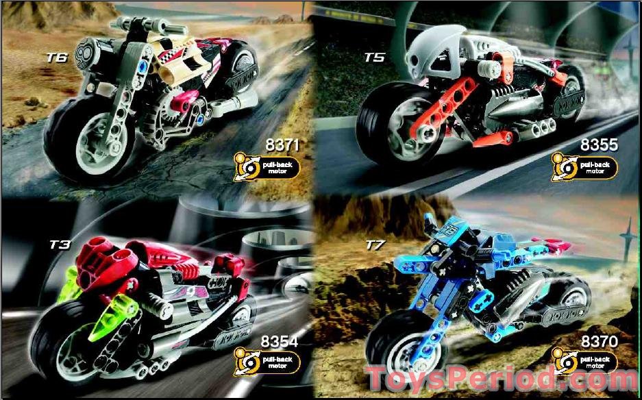 LEGO 8355 H.O.T. Blaster Bike Instructions and Parts List