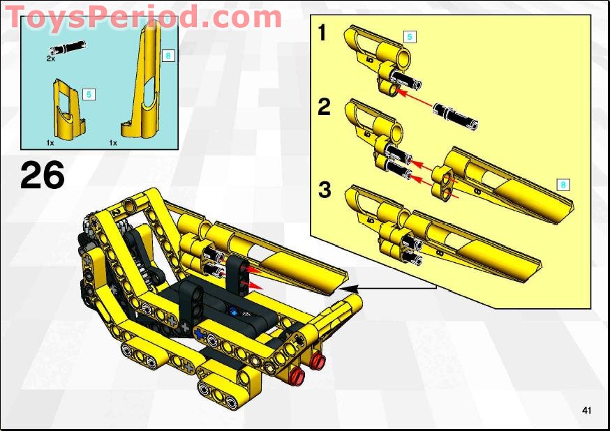 LEGO 8451 Dumper Instructions and Parts List