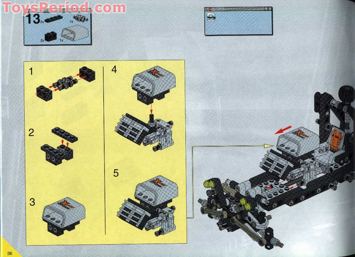 LEGO 8465 Extreme Off-Roader Instructions and Parts List