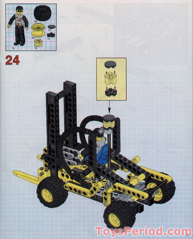 LEGO 8463 Forklift Truck Instructions and Parts List