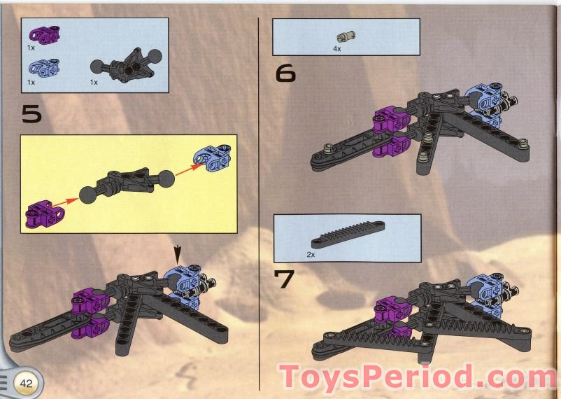 LEGO 8548 Nui-Jaga Instructions and Parts List