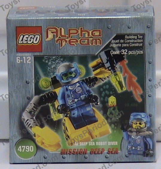 LEGO 4790 Alpha Team Robot Diver Instructions and Parts List