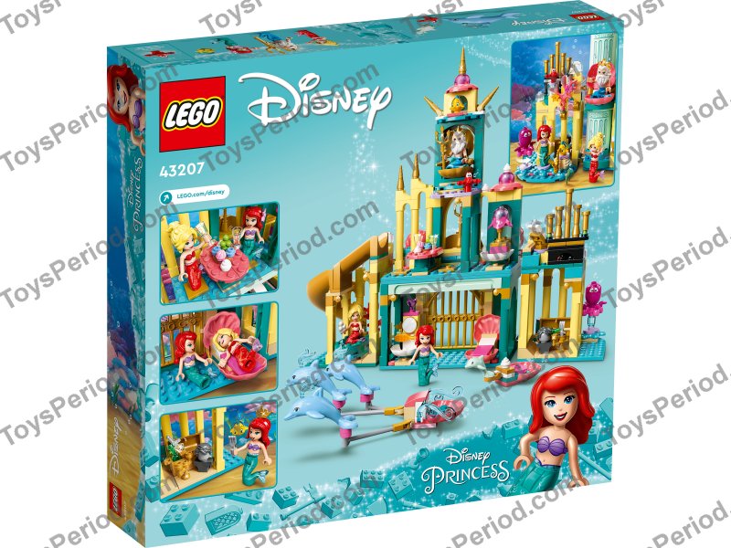 LEGO 43207 Ariel's Underwater Palace Set Parts List