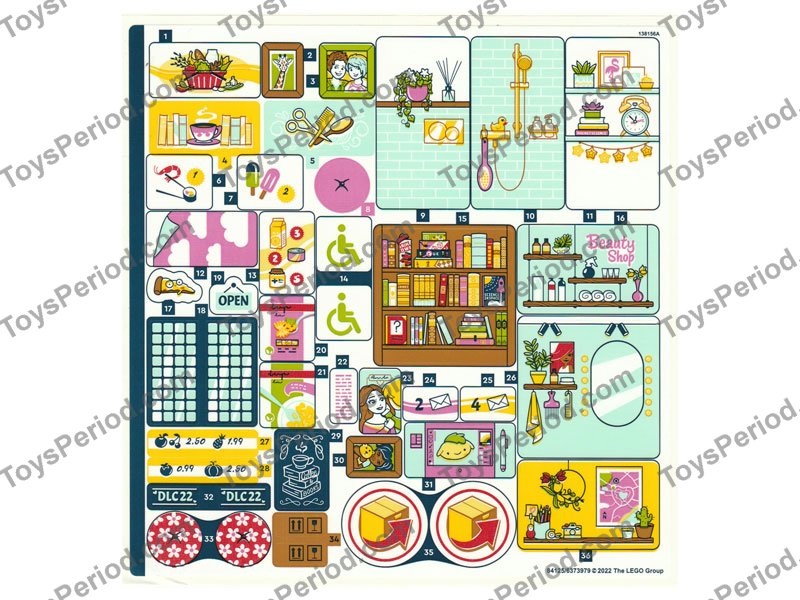 LEGO Sets with Part 41704stk01 Sticker Sheet for Set 41704 - (84125/ ...