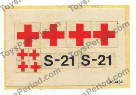 LEGO Sets with Part 460stk01 Sticker Sheet for Set 460 - (003434)