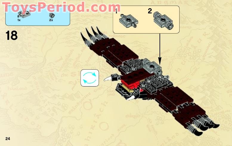 LEGO 9470 Shelob Attacks Instructions and Parts List