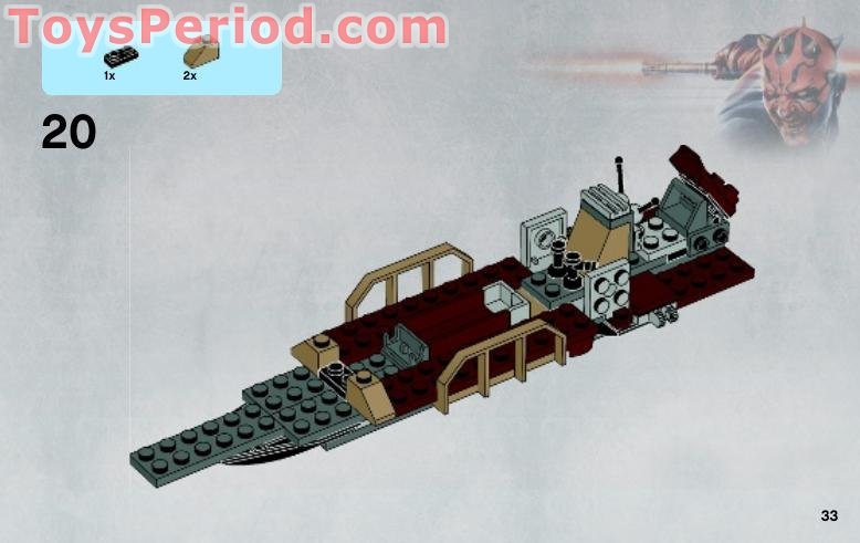 LEGO 9496 Desert Skiff Instructions and Parts List
