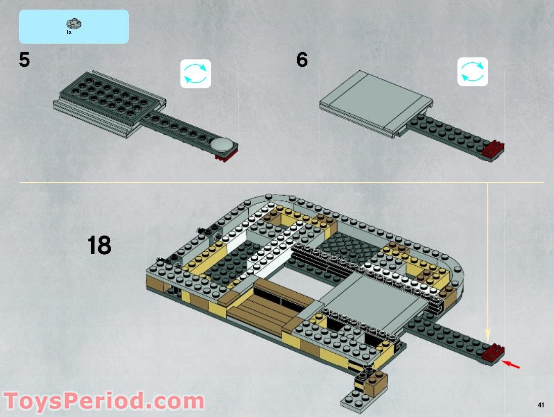 LEGO 9516 Jabba's Palace Instructions and Parts List