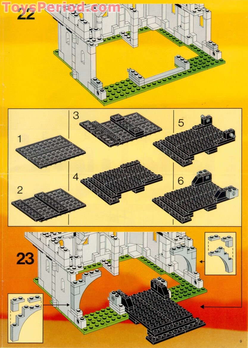 LEGO 10039 Black Falcon's Fortress Instructions and Parts List