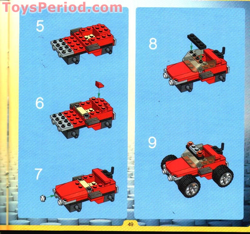 LEGO 4883 Gear Grinders Instructions and Parts List