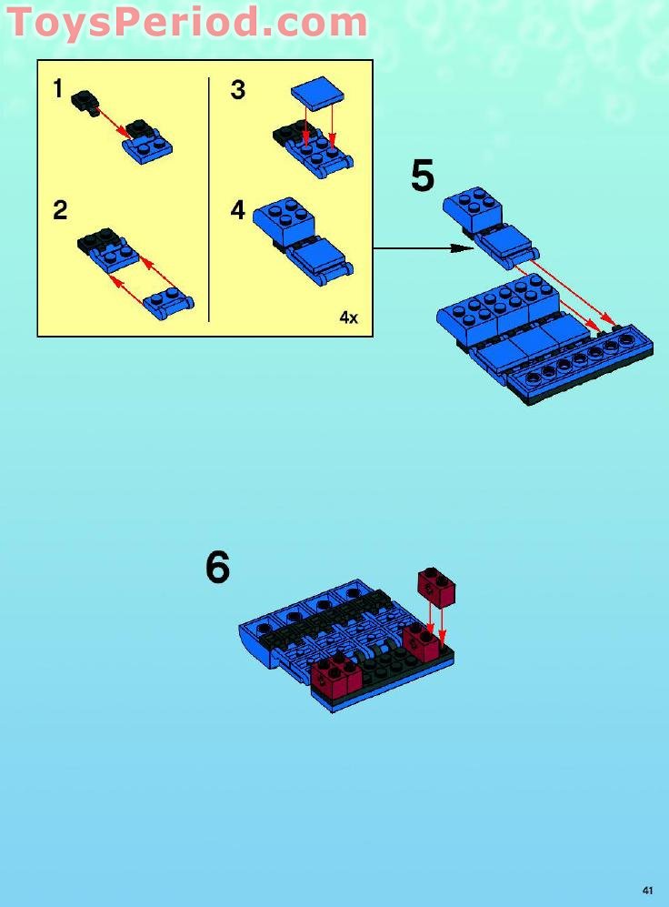 LEGO 4981 Chum Bucket Instructions and Parts List