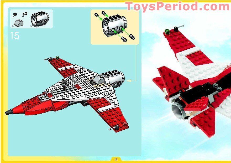 LEGO 4403 Air Blazers Instructions and Parts List