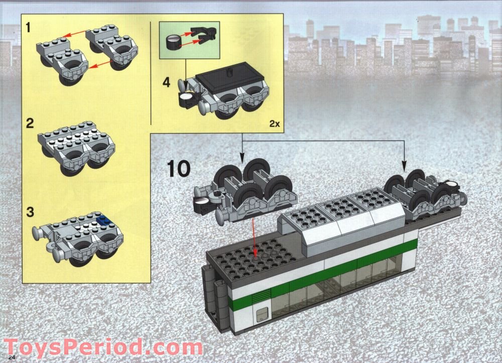 LEGO 4511 High Speed Train Instructions and Parts List