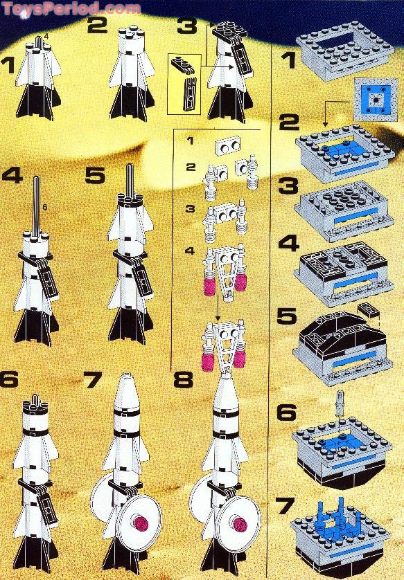 LEGO 6971 Inter-Galactic Command Base Instructions and Parts List