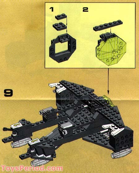 LEGO 6981 Aerial Intruder Instructions and Parts List