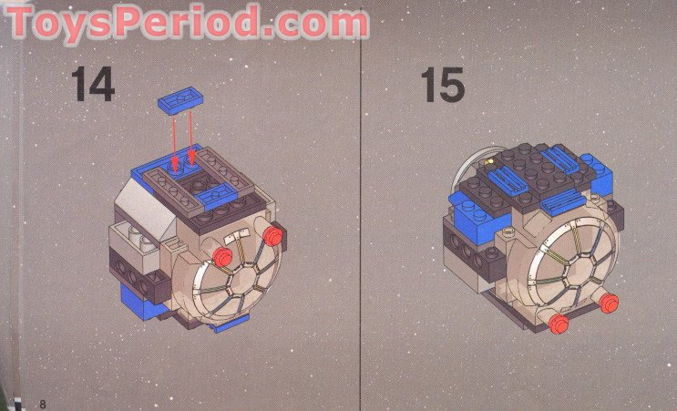 LEGO 6206 TIE Interceptor Instructions and Parts List