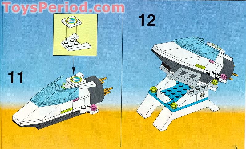 LEGO 6455 Space Simulation Station Instructions and Parts List