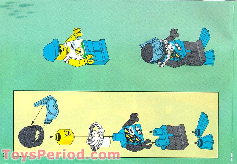 LEGO 6556 Scuba Squad Instructions and Parts List