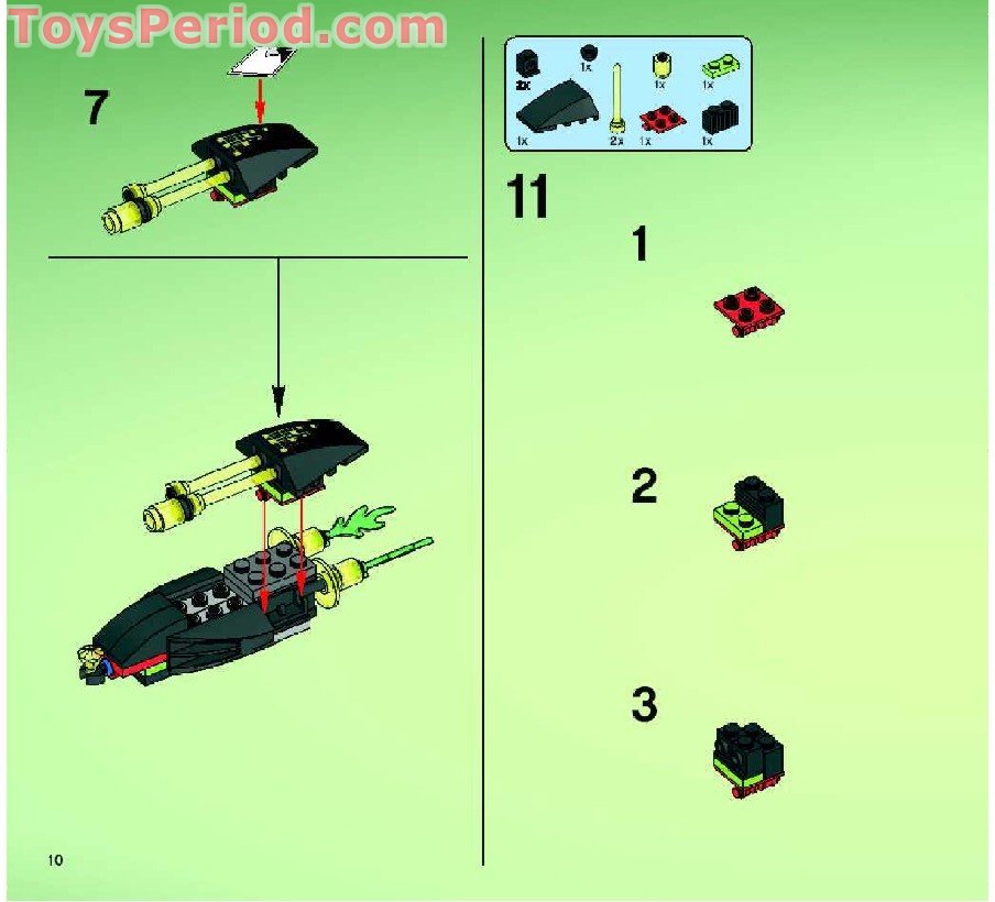 LEGO 7647 MX-41 Switch Fighter Instructions and Parts List