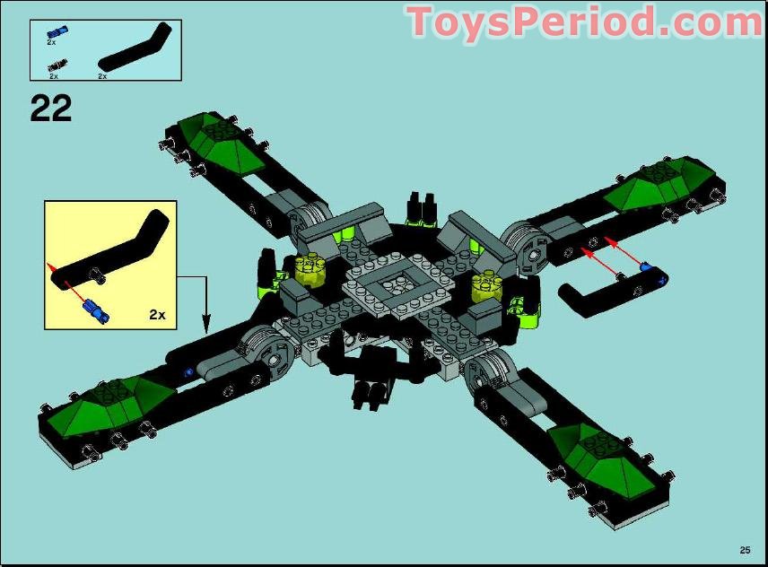 LEGO 7707 Striking Venom Instructions and Parts List