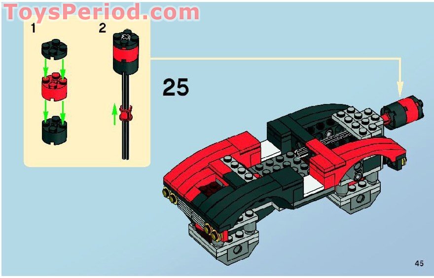 LEGO 7886 The Batcycle: Harley Quinn's Hammer Truck Instructions and ...
