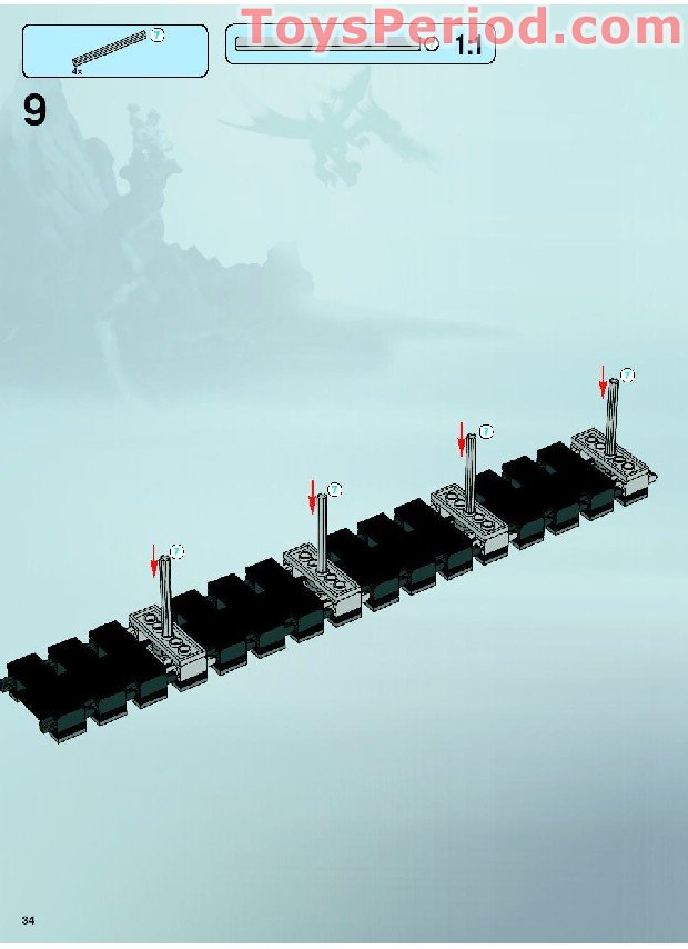 LEGO 7041 Troll Battle Wheel Instructions and Parts List