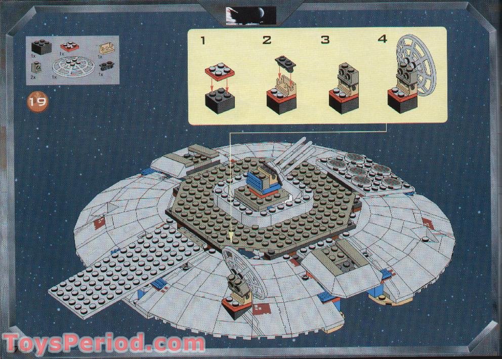 LEGO 7190 Millennium Falcon Instructions and Parts List