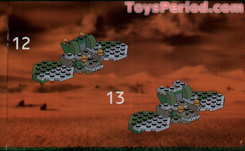 LEGO 7311 Red Planet Cruiser Instructions and Parts List