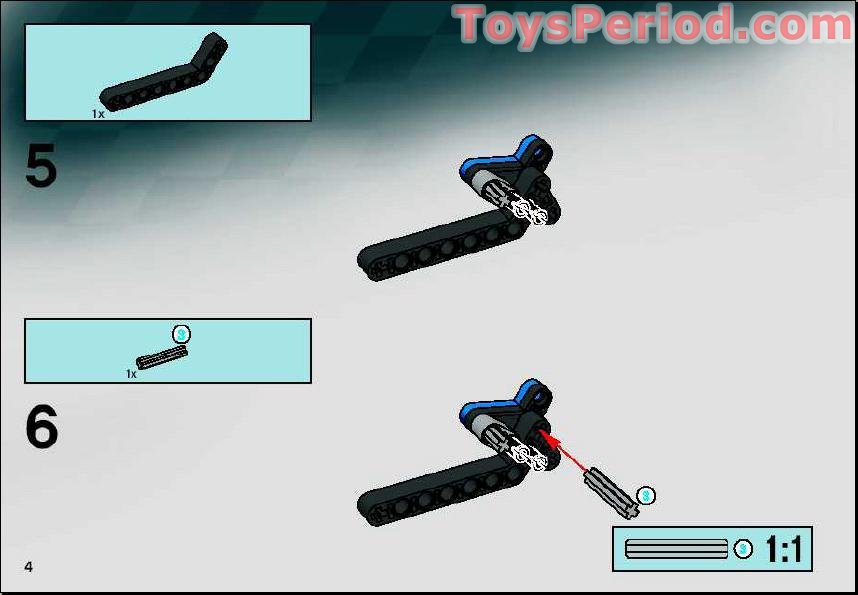 LEGO 8646 Speed Slammer Bike Instructions and Parts List