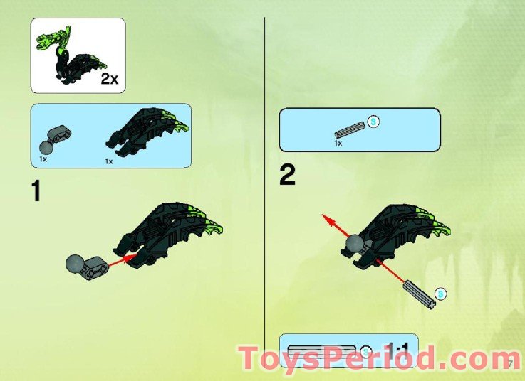 LEGO 8695 Gorast Instructions and Parts List
