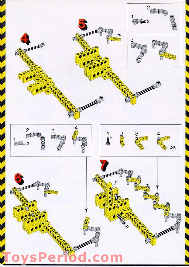 LEGO 8859 Tractor Instructions and Parts List