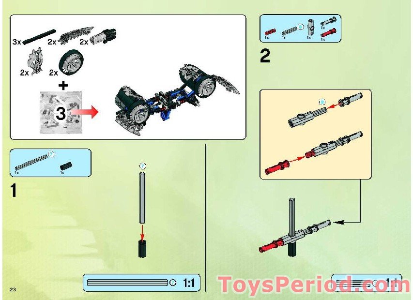LEGO 8942-1 Jetrax T6 Instructions and Parts List
