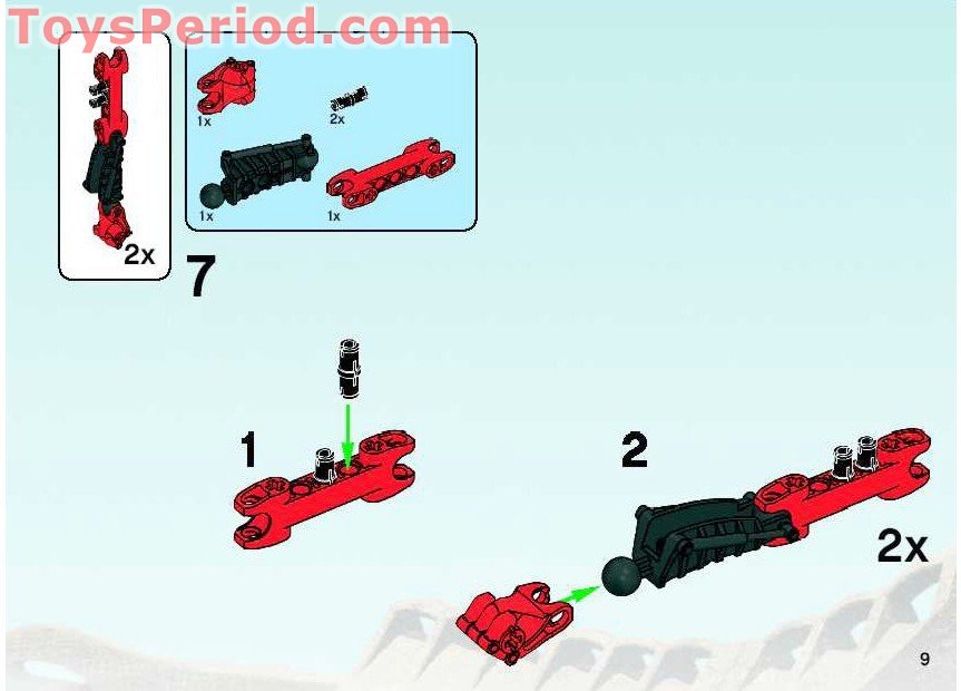 LEGO 8978 Skrall Instructions and Parts List