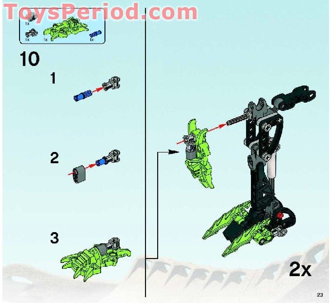 LEGO 8991 Tuma Instructions and Parts List