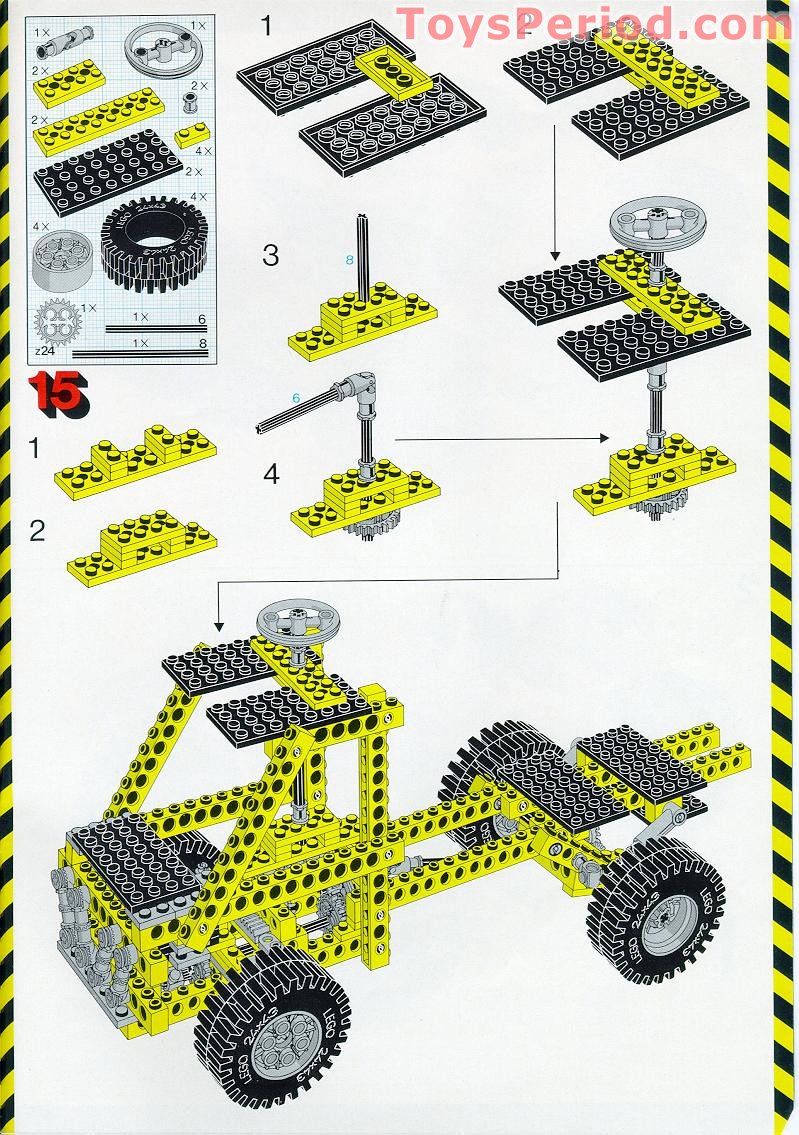 LEGO 8090 Technic Universal Set Instructions and Parts List
