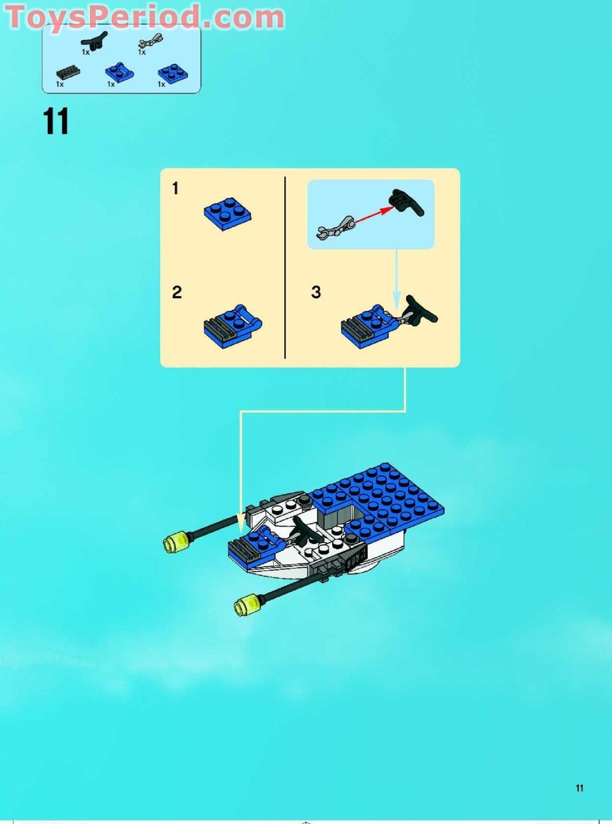 LEGO 8118 Hybrid Rescue Tank Instructions and Parts List