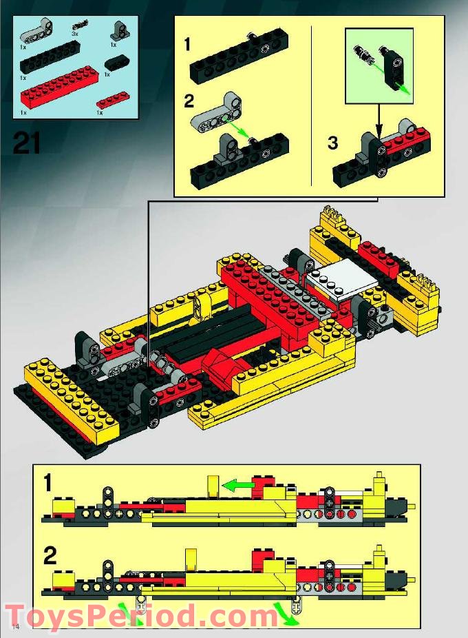 LEGO 8143 Ferrari 1:17 F430 Challenge Instructions and Parts List