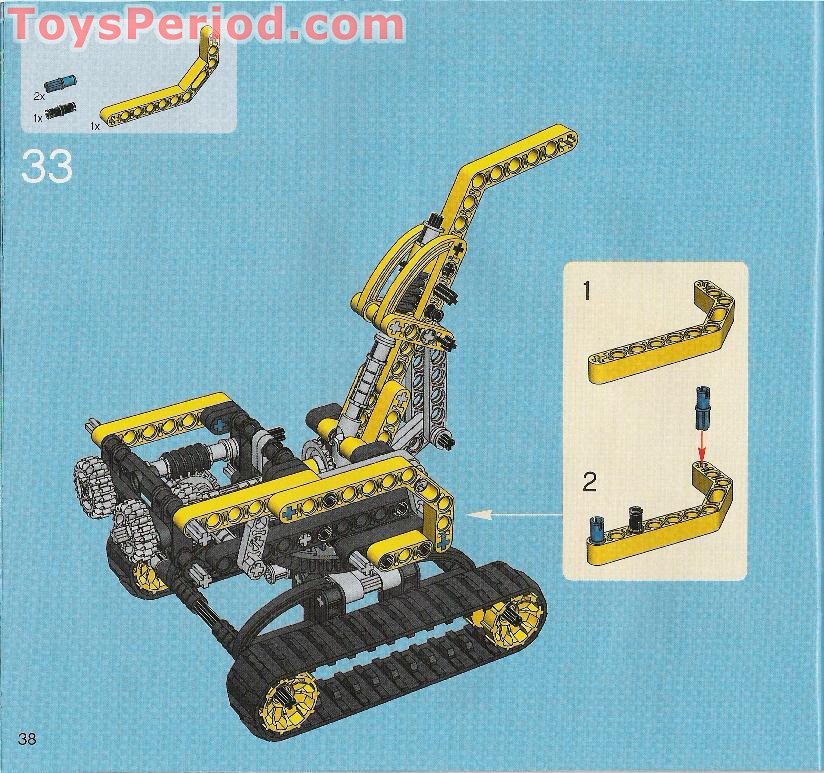 LEGO 8419 Excavator Instructions and Parts List