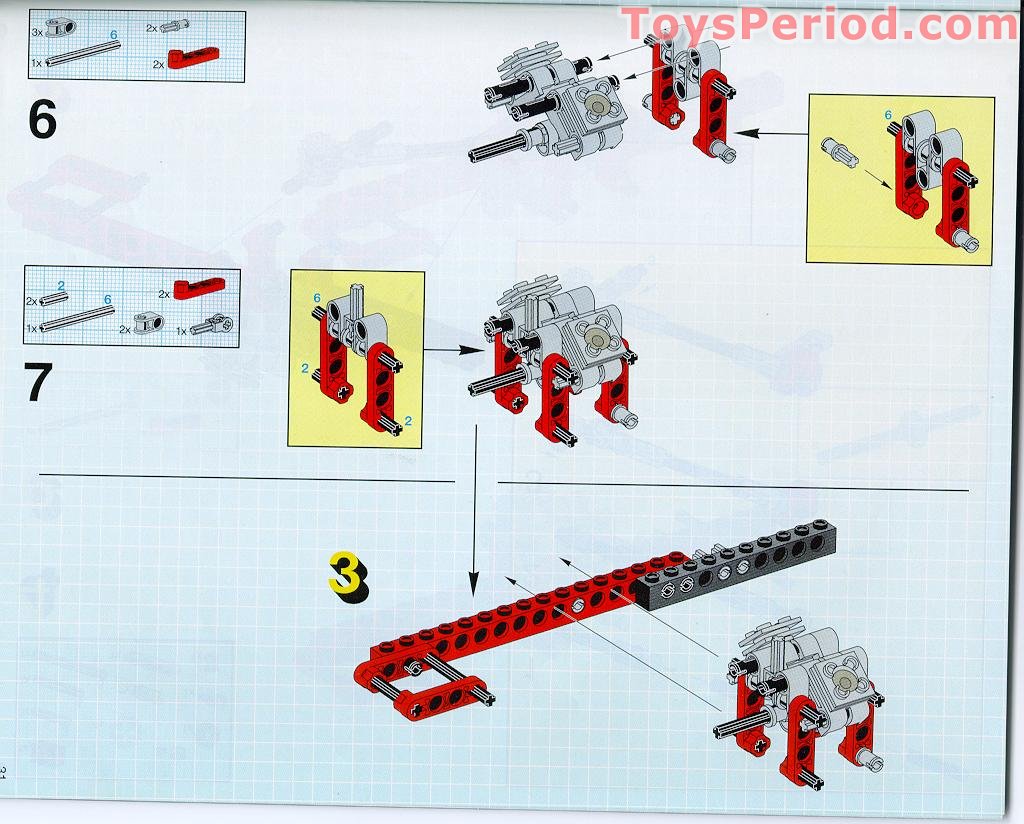 LEGO 8422 Circuit Shock Racer Instructions and Parts List
